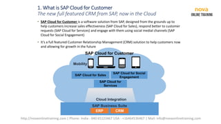 SAP C4C Introduction - Business Scenario | PPTX