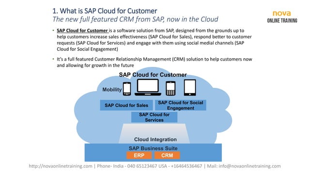 SAP C4C Introduction - Business Scenario | PPTX