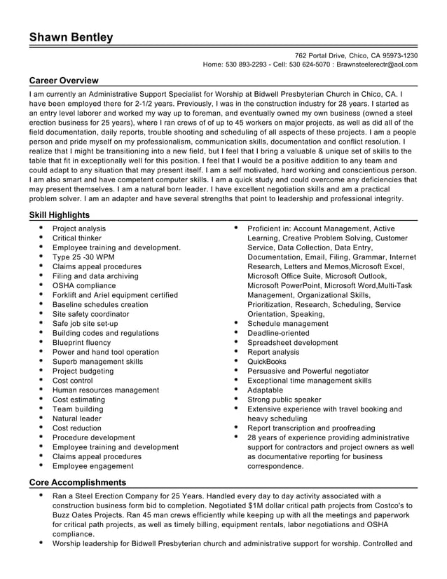 Shawn Bentley2 Resume | PDF