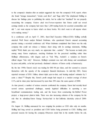 Case of Enron | DOCX