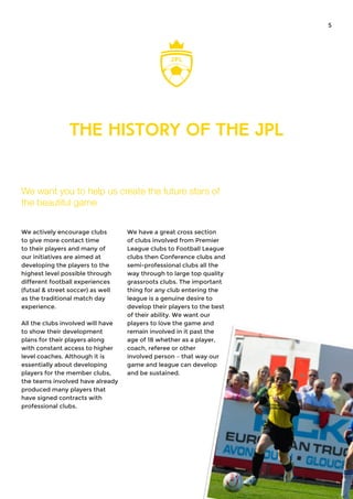 Junior Premier League Club Brochure WO | PDF