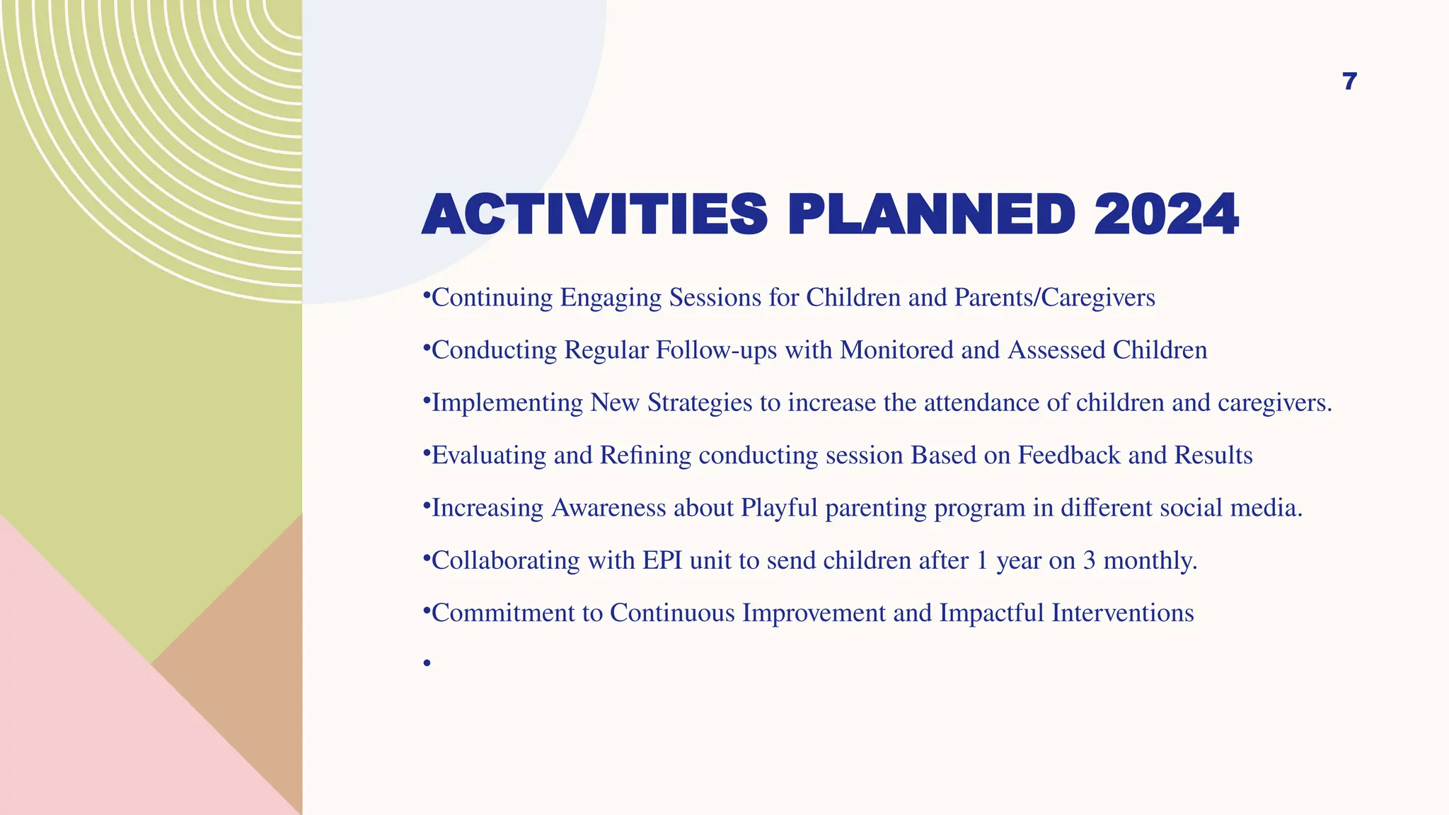 C4Cd Plus or Playful Parenting project in CHD | PPTX