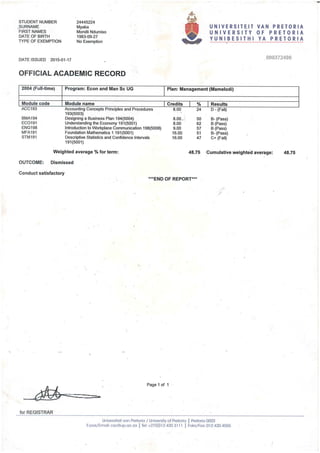 UP record | PDF