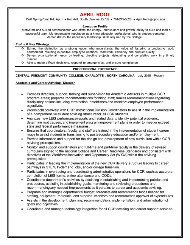 AprilResumeEdited4 | PDF