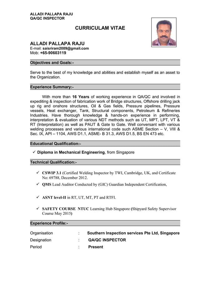 RAJU CV | DOC