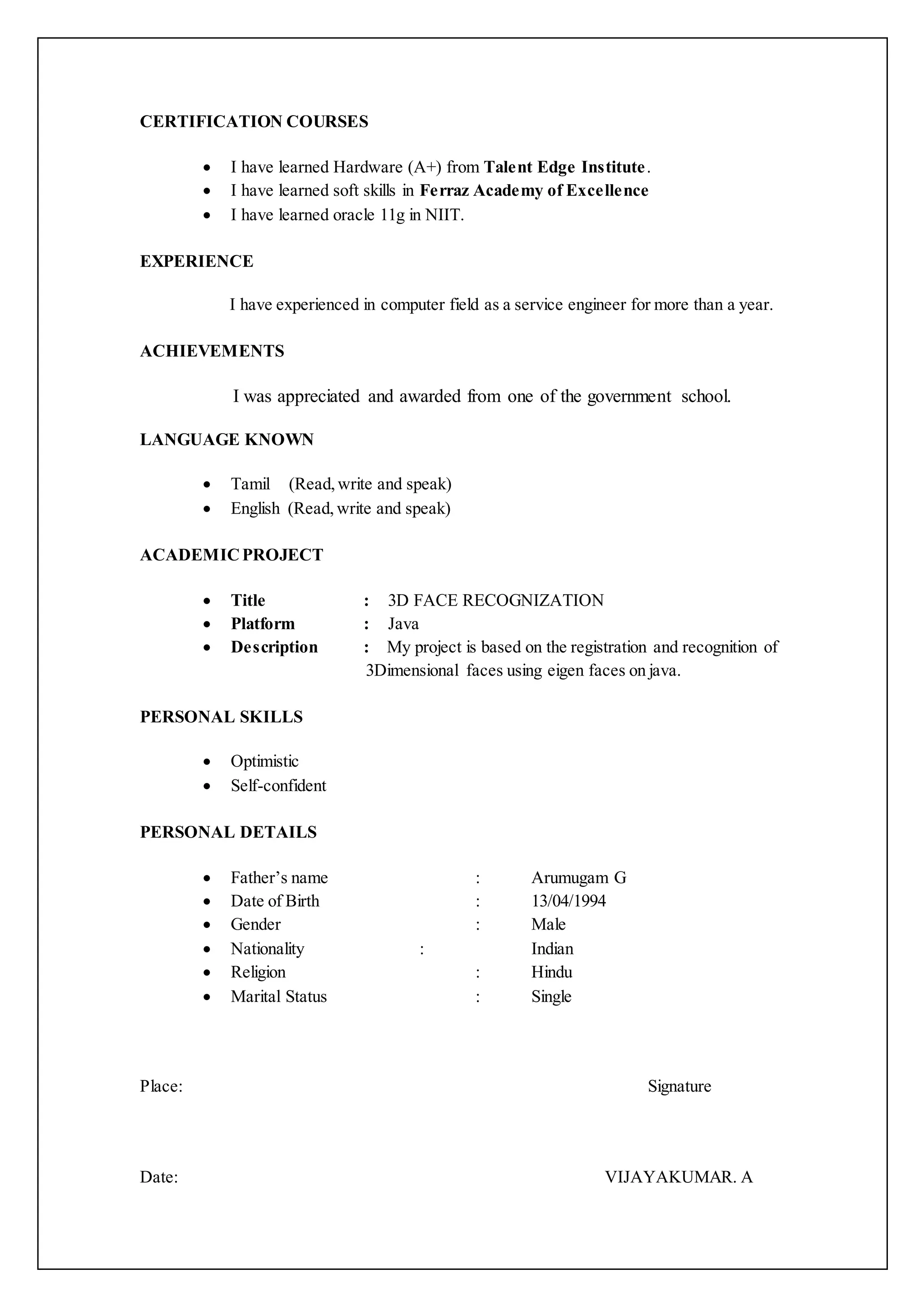 updated vj resume | PDF