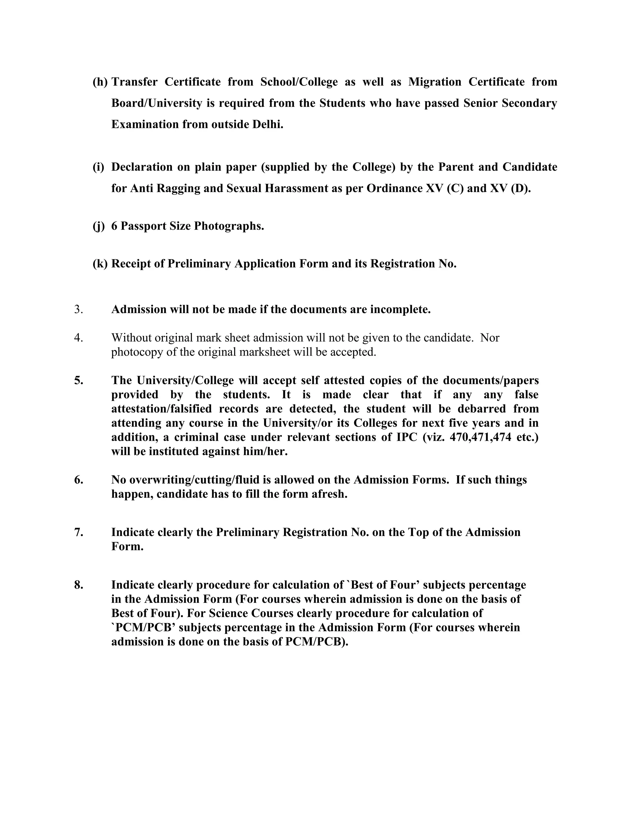 1st list ramjas college | PDF