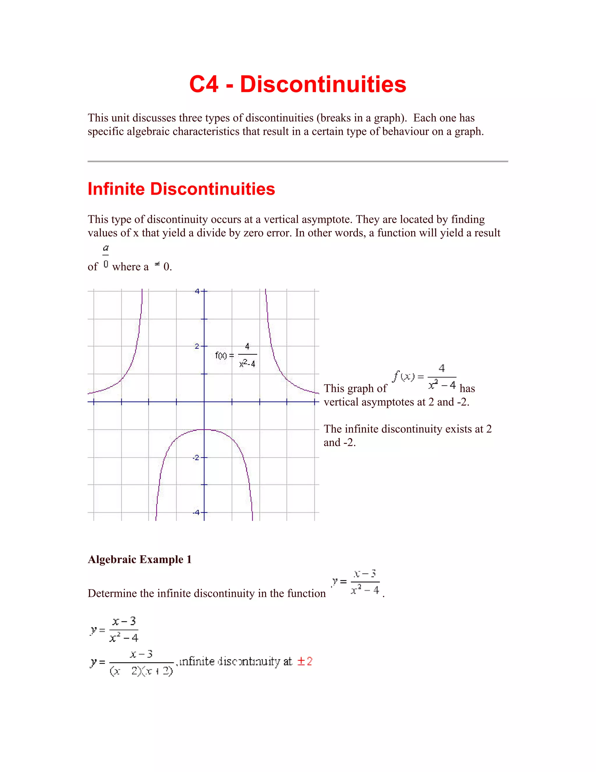 C4 discontinuities | PDF