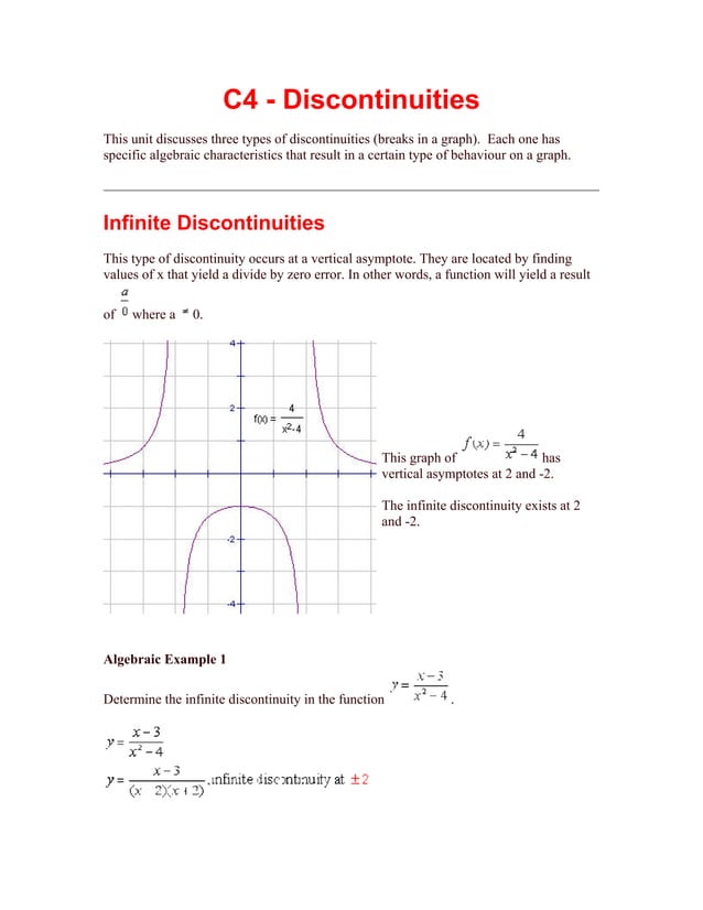 C4 discontinuities | PDF