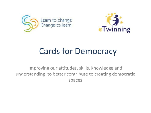Cards for Democracy - Learn to Change | PPTX | Educational Assessment ...