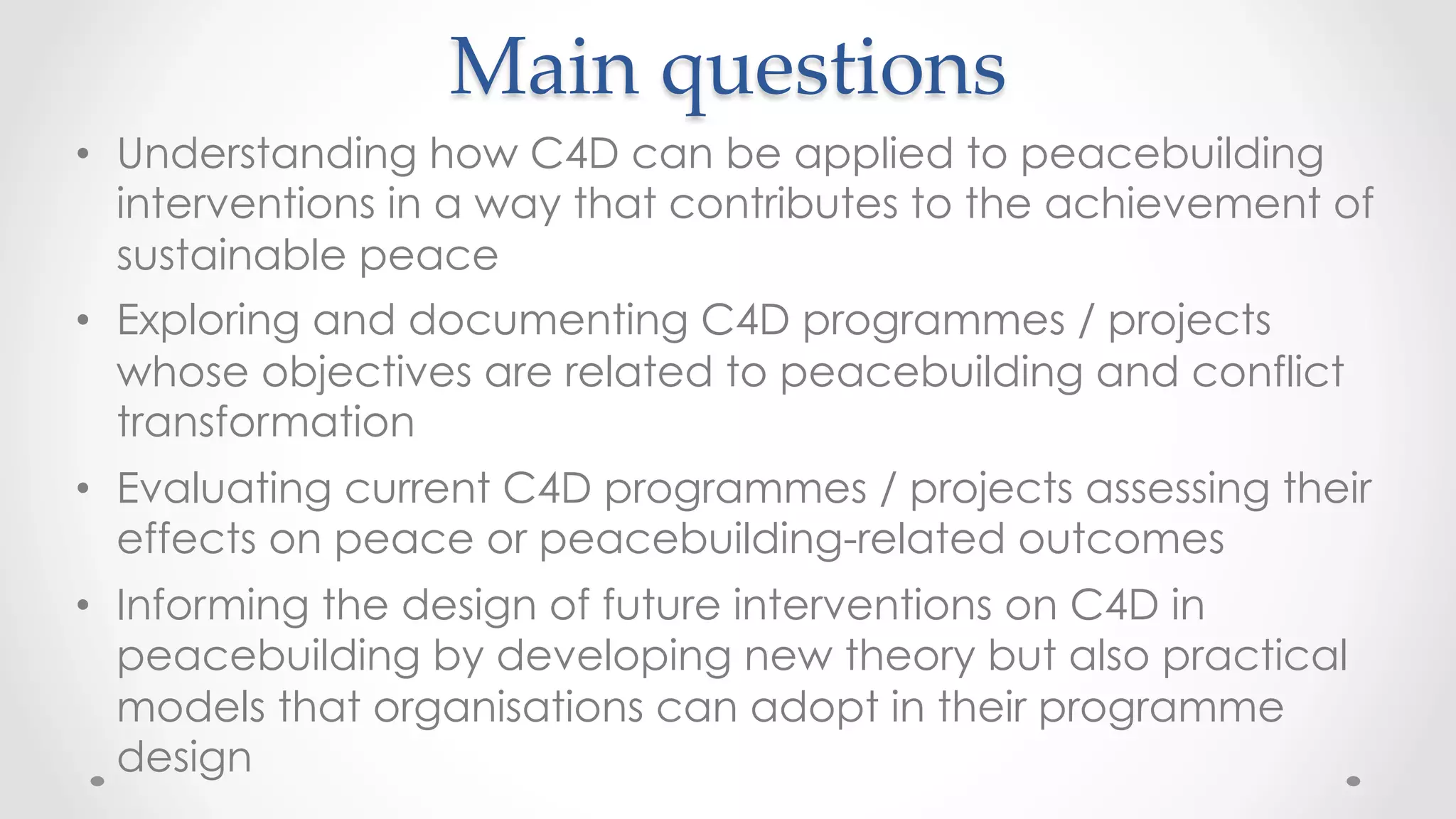 Communication For Development In Peacebuilding Pdf