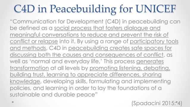 Communication for Development in Peacebuilding | PDF | Parenting Babies ...