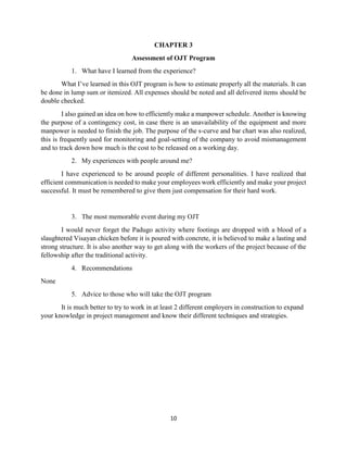 ojt yayo and builders | PDF