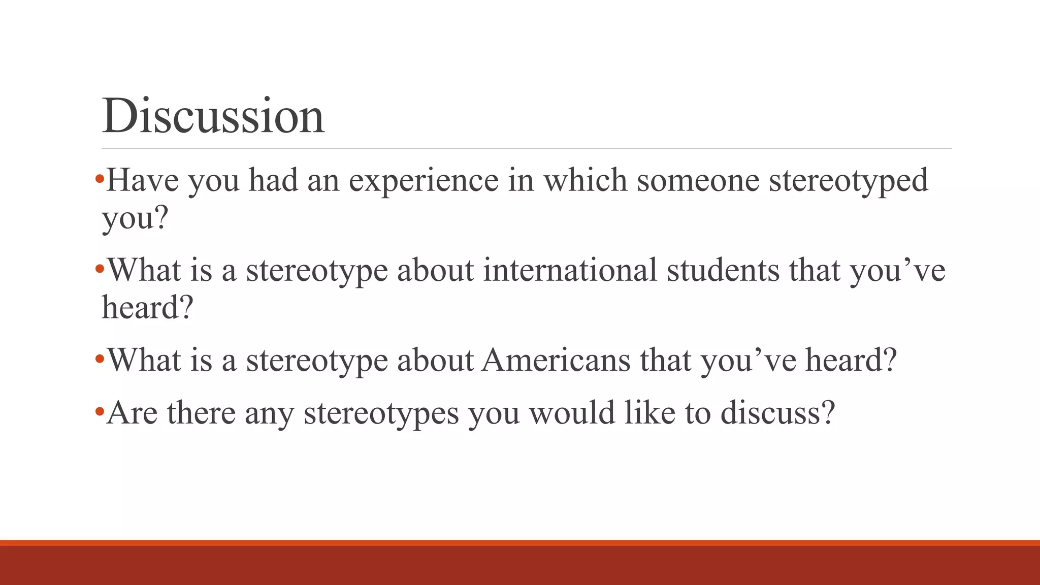 Understanding Stereotypes | PPTX