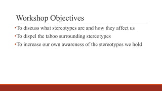 Understanding Stereotypes | PPT