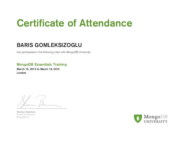 Mongodb London Training