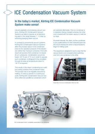 Ice Condensation vacuum systems | PDF