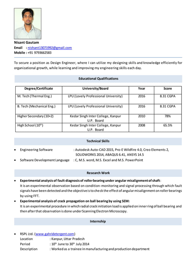Nishant CV New Format Edited | PDF