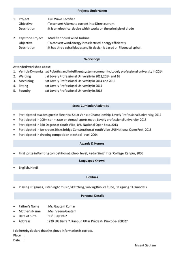 Nishant CV New Format Edited | PDF