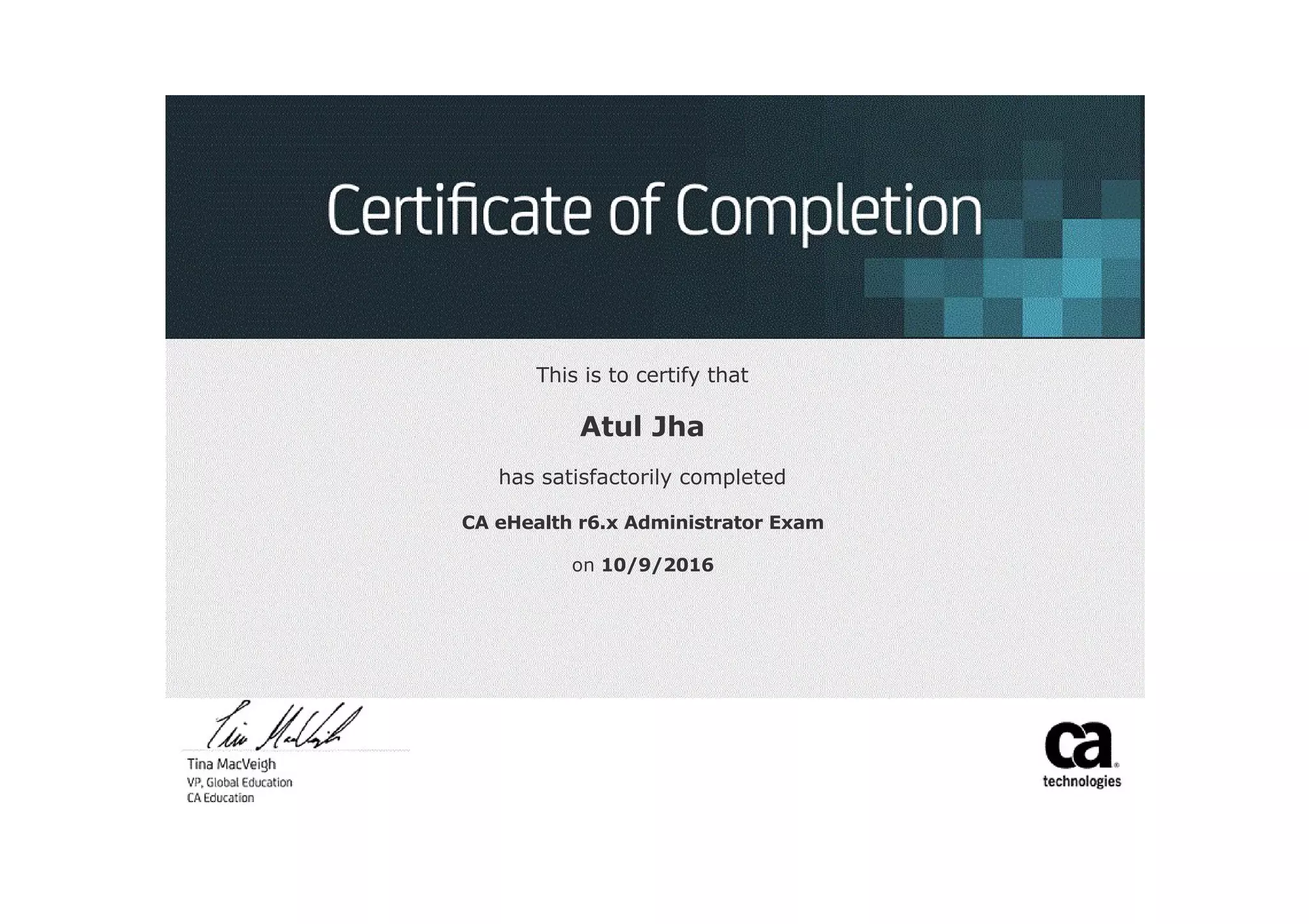 CA-EHealth_Certification | PDF