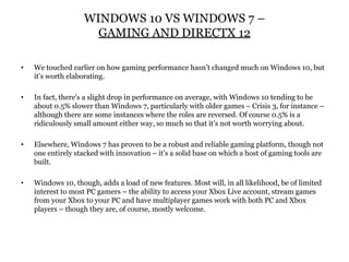 Windows 10 vs Windows 7 | PPTX