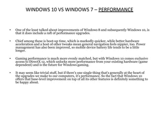 Windows 10 vs Windows 7 | PPTX