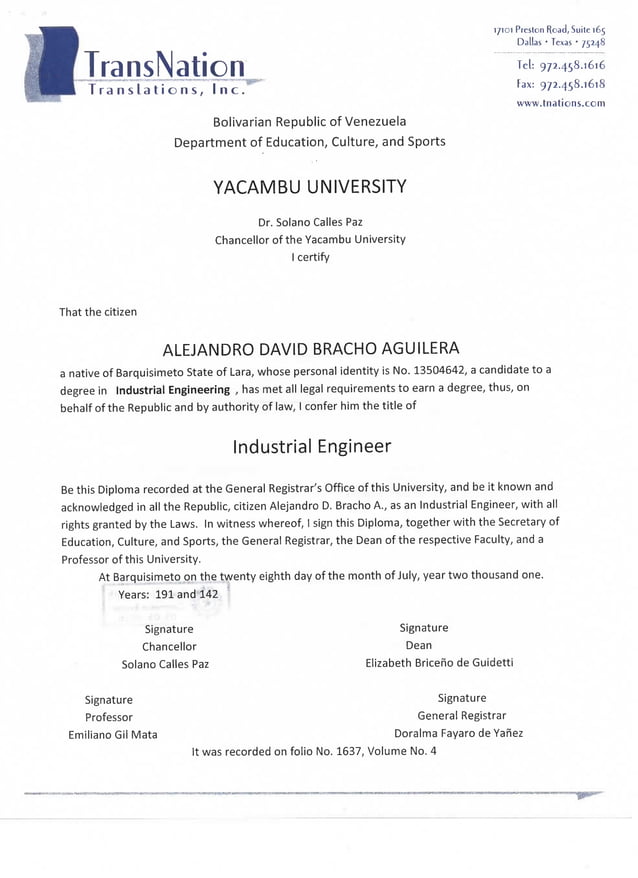 engineering diploma Translate | PDF