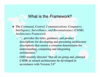 C4ISR architectures and software architectures | PDF