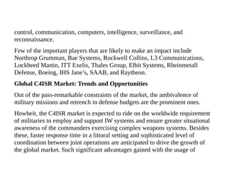 C4ISR Market Current Trend & Forecast by 2025 | PDF