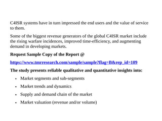 C4ISR Market Current Trend & Forecast by 2025 | PPT