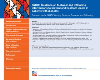 C4 iwgdf guidance on footwear and offloading interventions to prevent ...