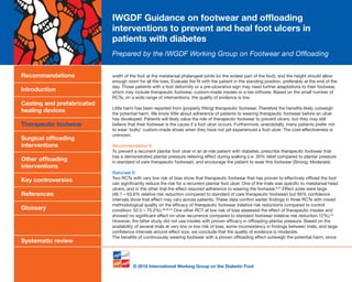 C4 iwgdf guidance on footwear and offloading interventions to prevent ...