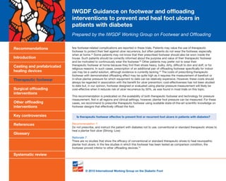 C4 iwgdf guidance on footwear and offloading interventions to prevent ...