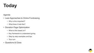 C4: Lean Approaches to Fundraising and How to Optimize Your Donation ...