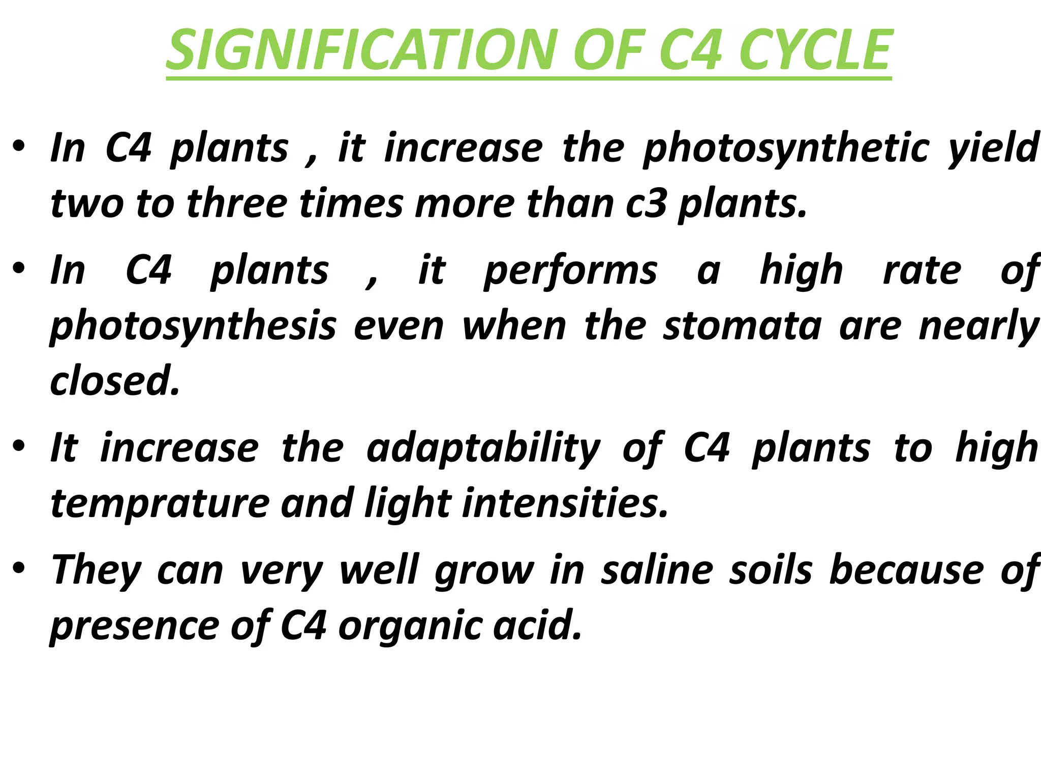 C4 path way & cam cycle | PPTX