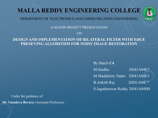 c4 project batch submitted in MREC main campus ppt | PPT