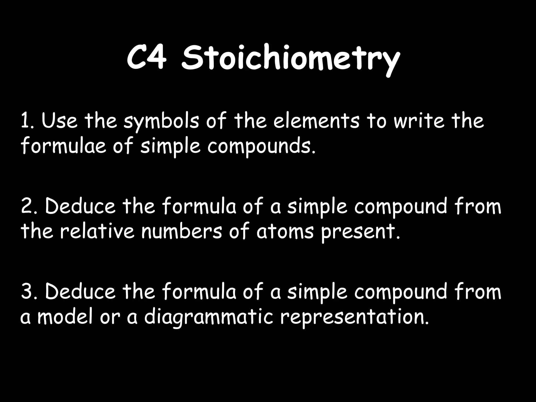 C4 syllabus statements | PPT
