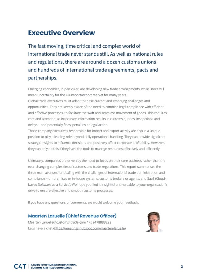 Customs4trade Customs and Trade management software | PDF