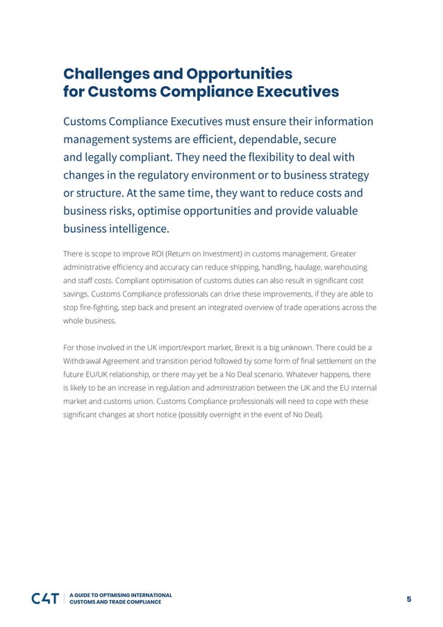 Customs4trade Customs and Trade management software | PDF