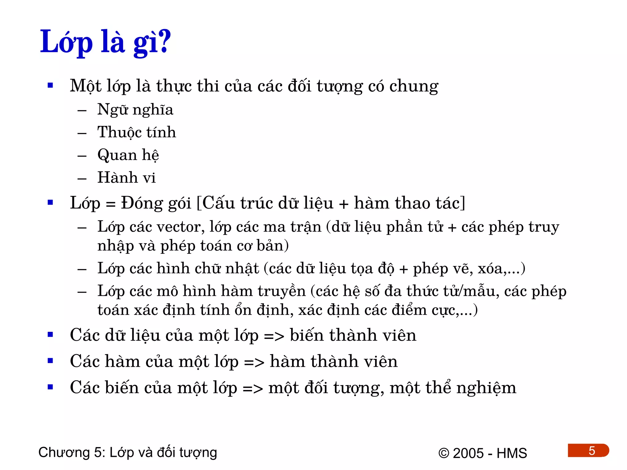 C5 classes and objects | PPT