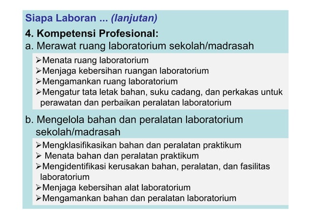 Job Description KEP. LAB | PDF