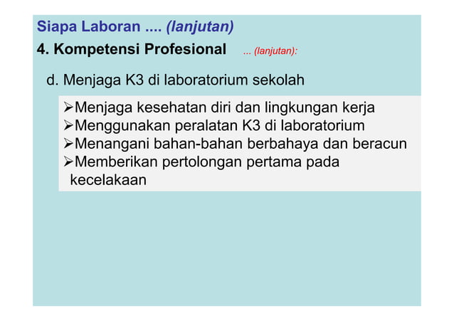 Job Description KEP. LAB | PDF