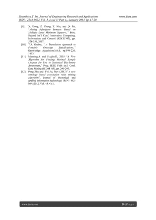 An Ontological Approach for Mining Association Rules from Transactional Dataset | PDF