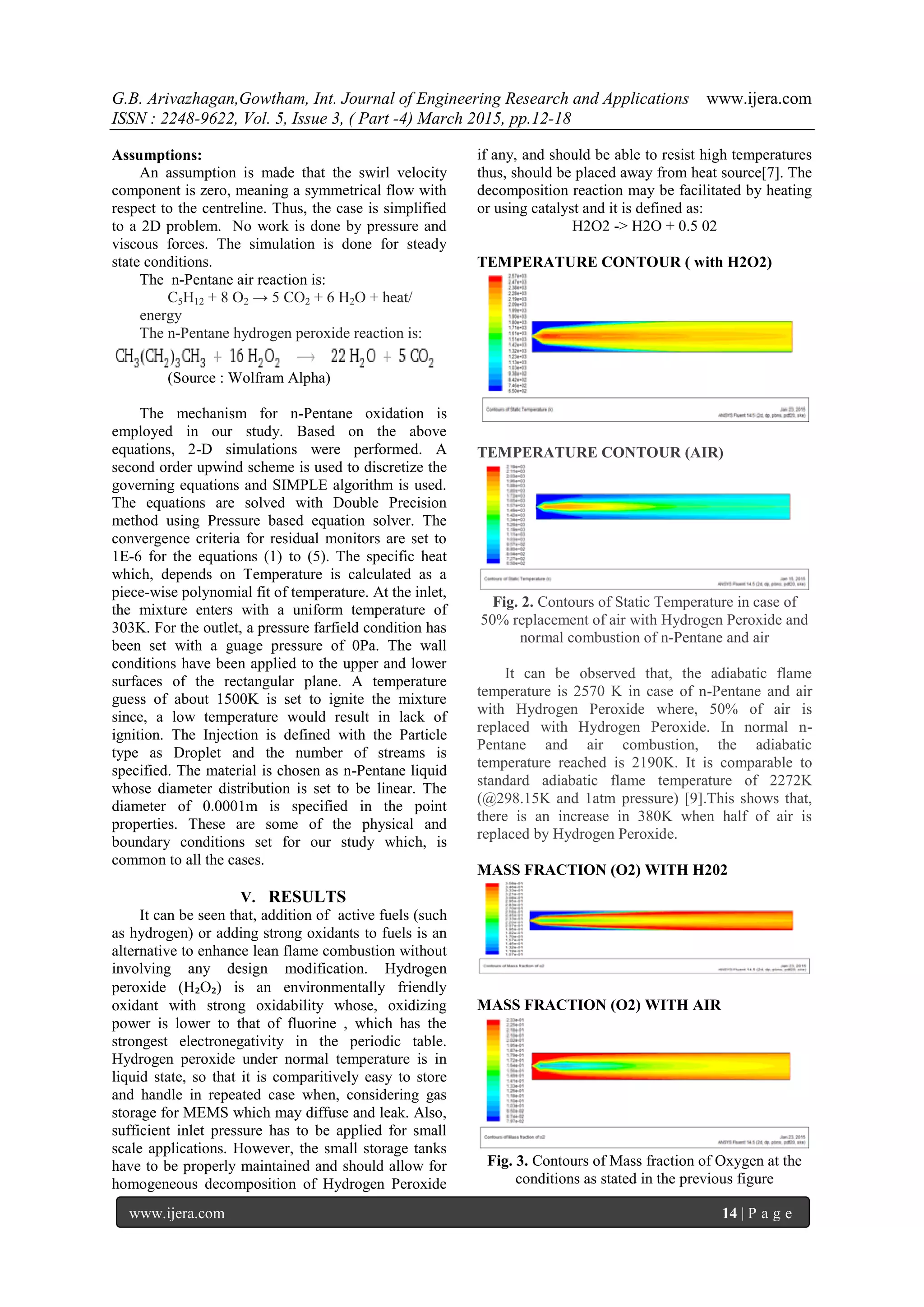 Simulation Studies Of Premixed N-Pentane/Air Liquid Micro Combustion | PDF