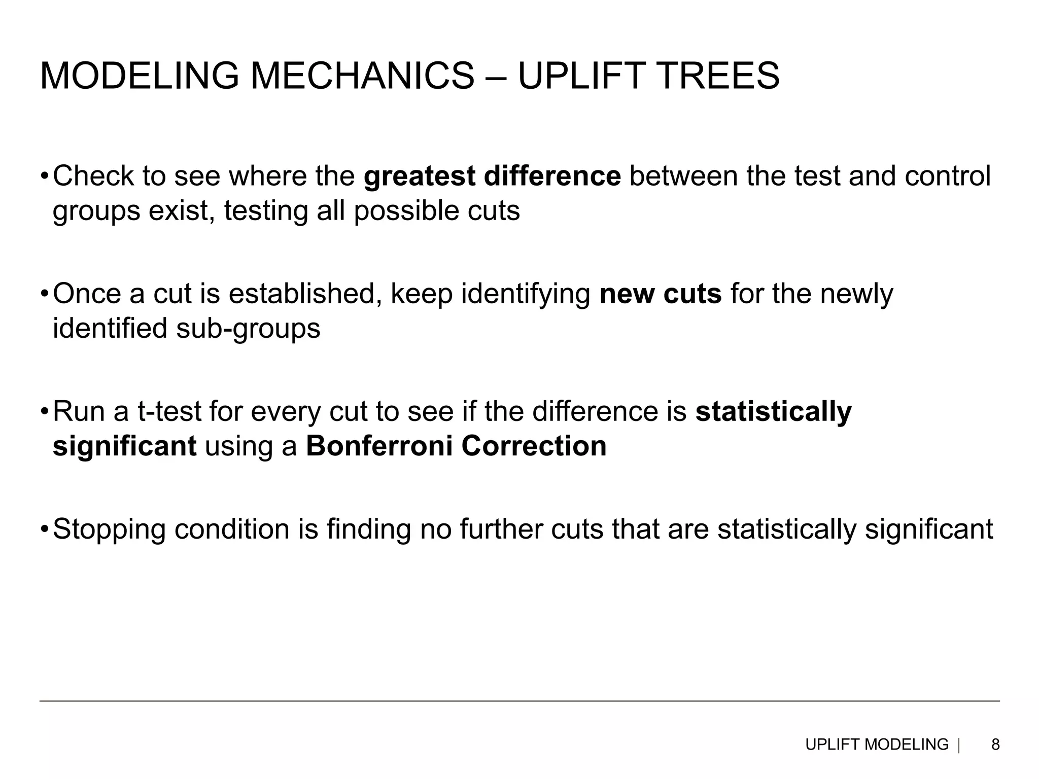 Tree Based Uplift Modeling | PPTX