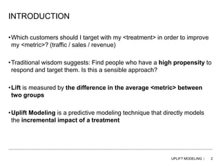 Tree Based Uplift Modeling | PPTX | Business | Business and Finance