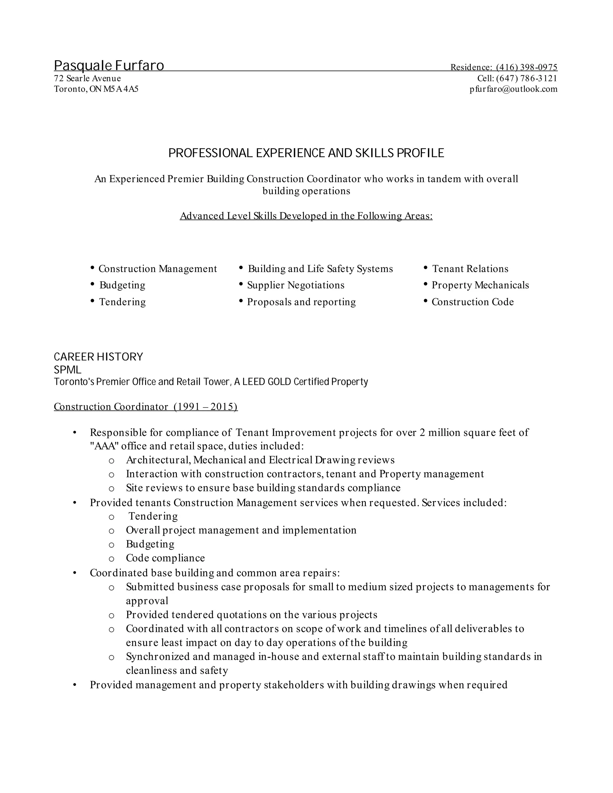 PFurfaro resume | PDF