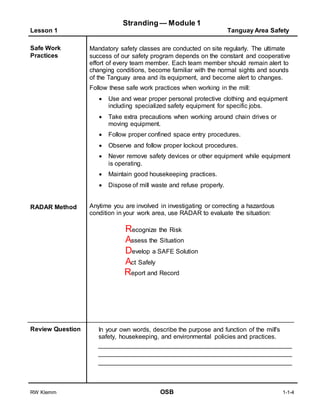 OSB Tanguay Log Mover Example | PDF