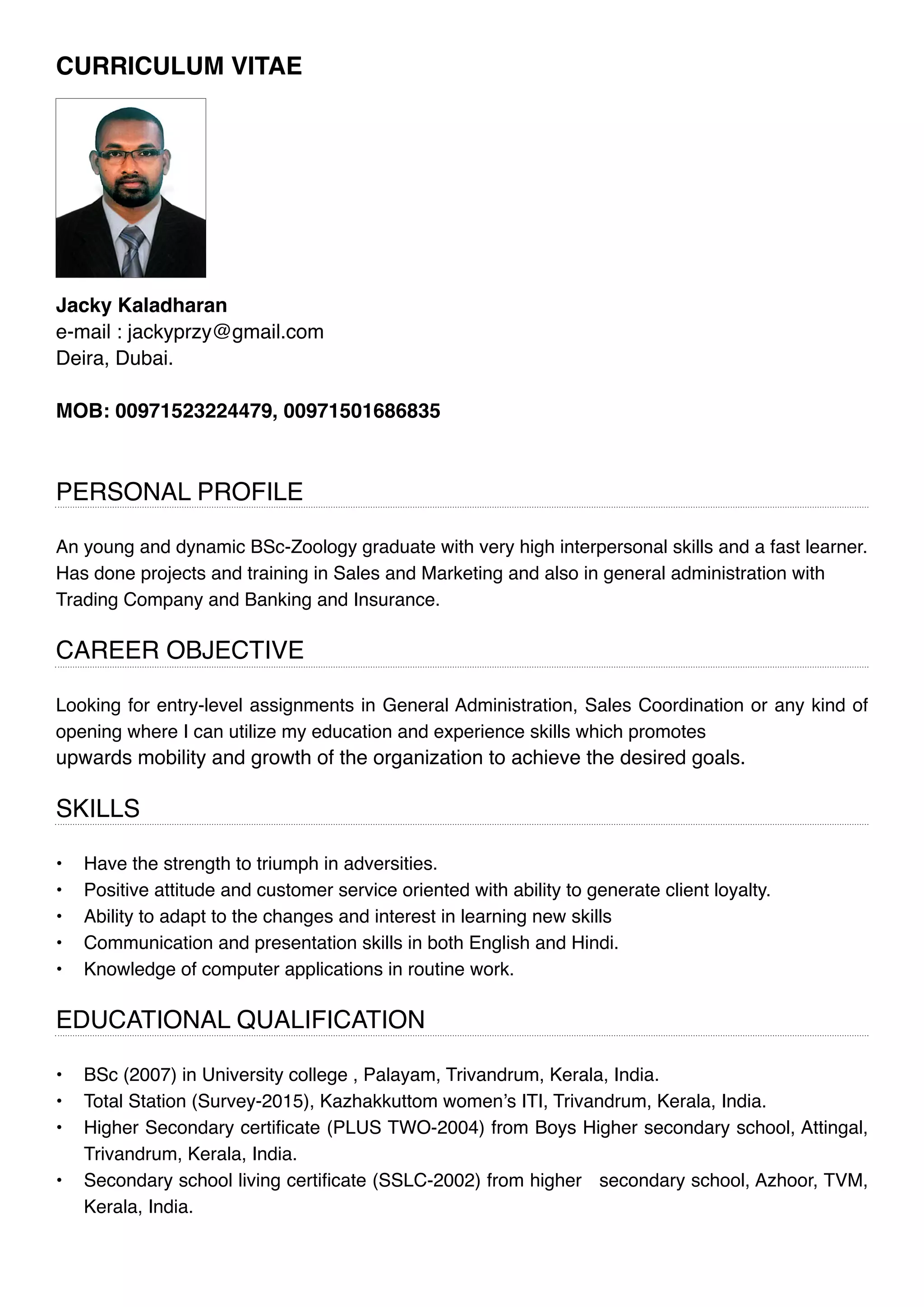 jacky resume | PDF