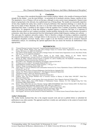 How Financial Mathematics Focuses On Business And Others Mathematical ...